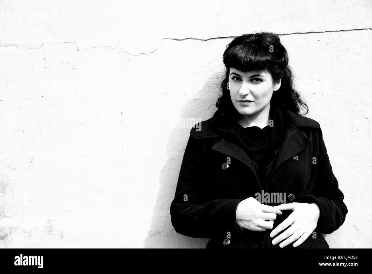 Lonely wait waiting Black and White Stock Photos & Images - Alamy