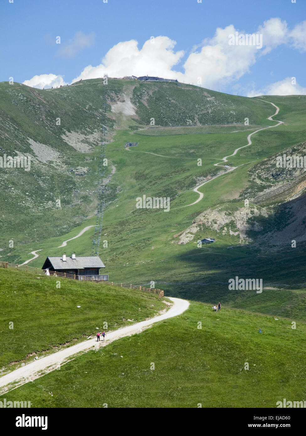 hiking way in south tyrol Stock Photo - Alamy