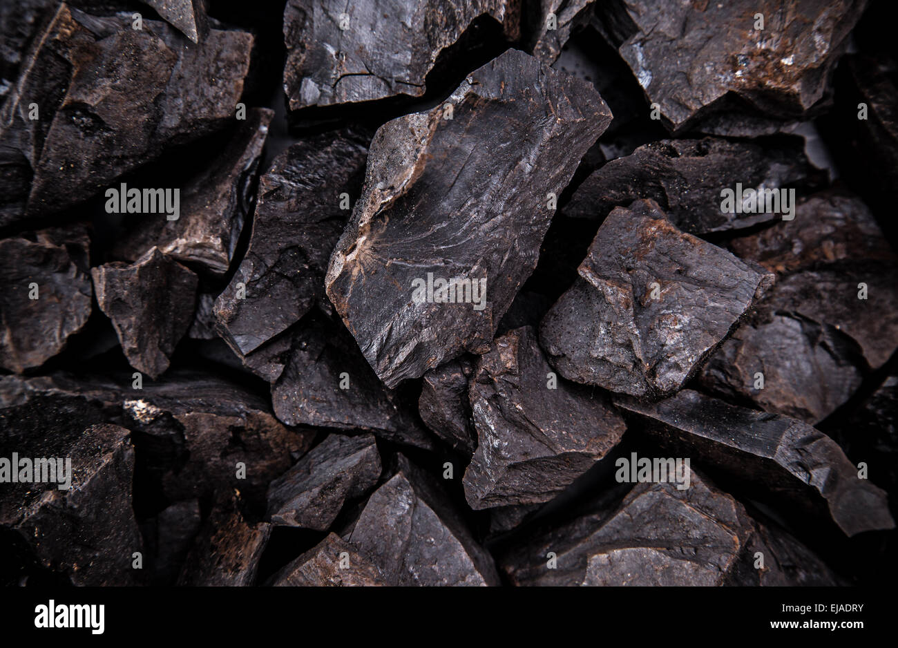 Coal lumps on dark hi-res stock photography and images - Alamy