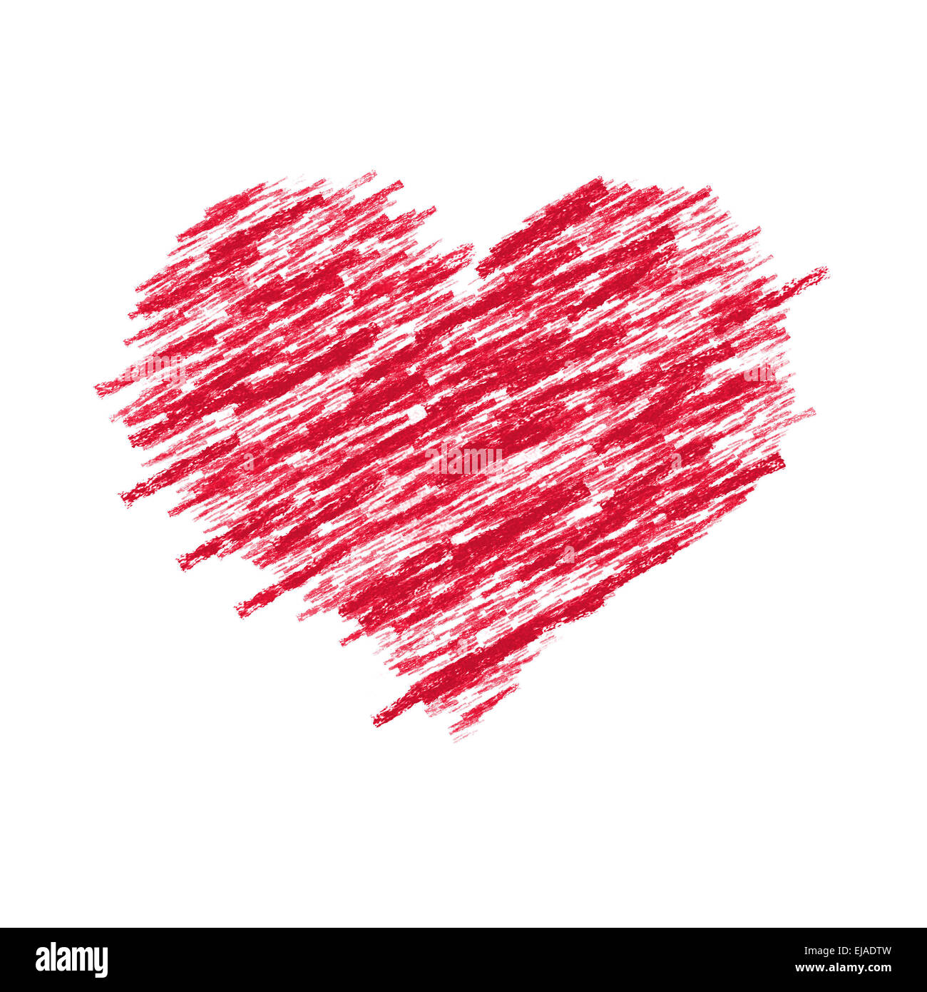 Hand paint red heart Cut Out Stock Images & Pictures - Alamy