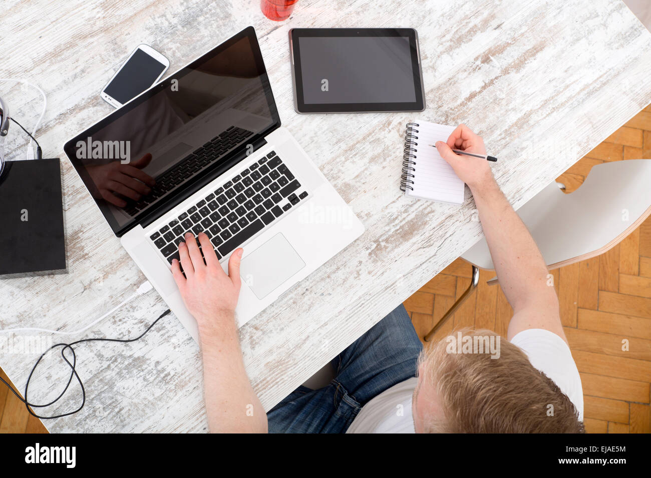 Working at home Stock Photo - Alamy