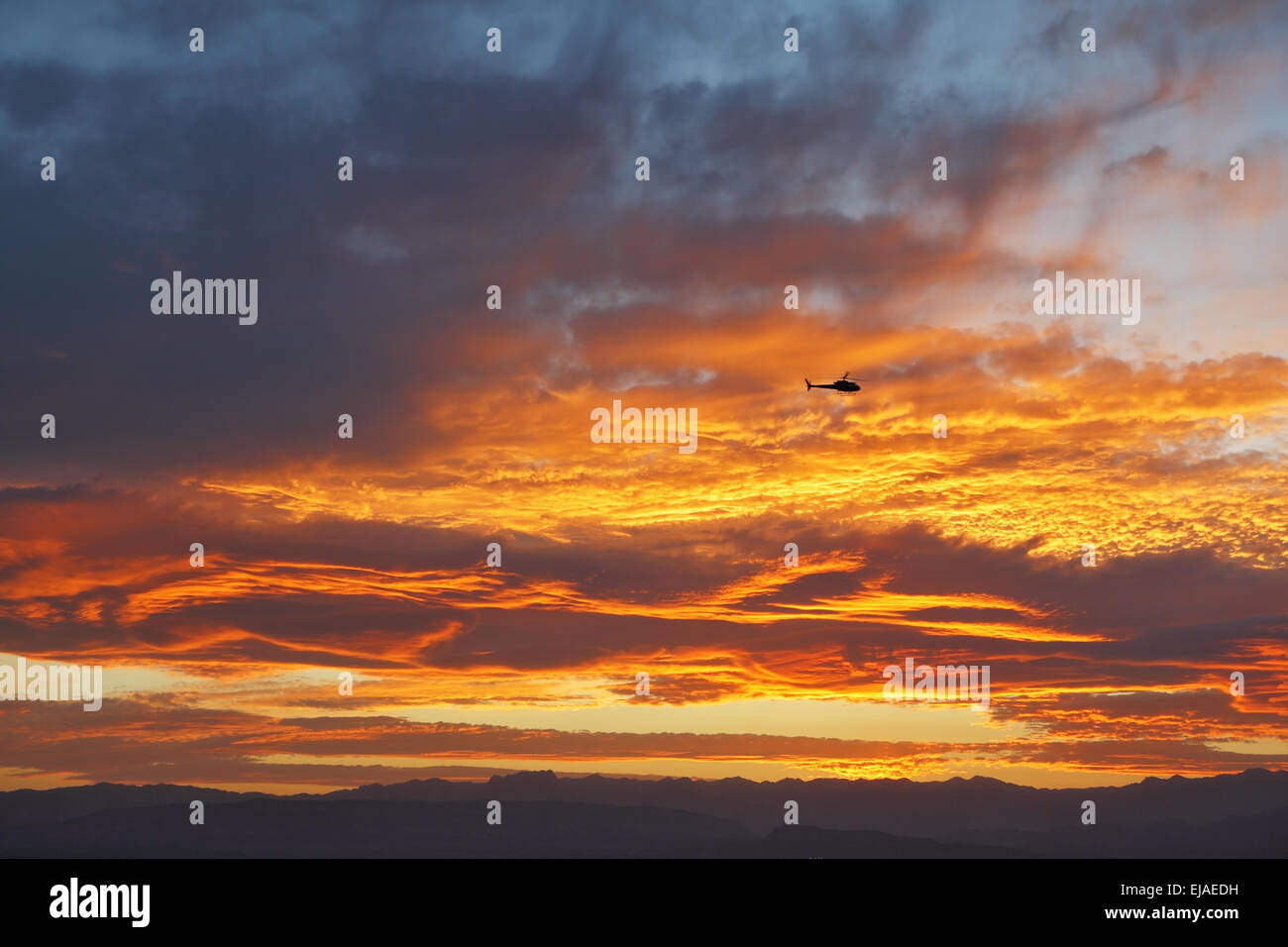 Gorgeous glowing sunset Stock Photo - Alamy
