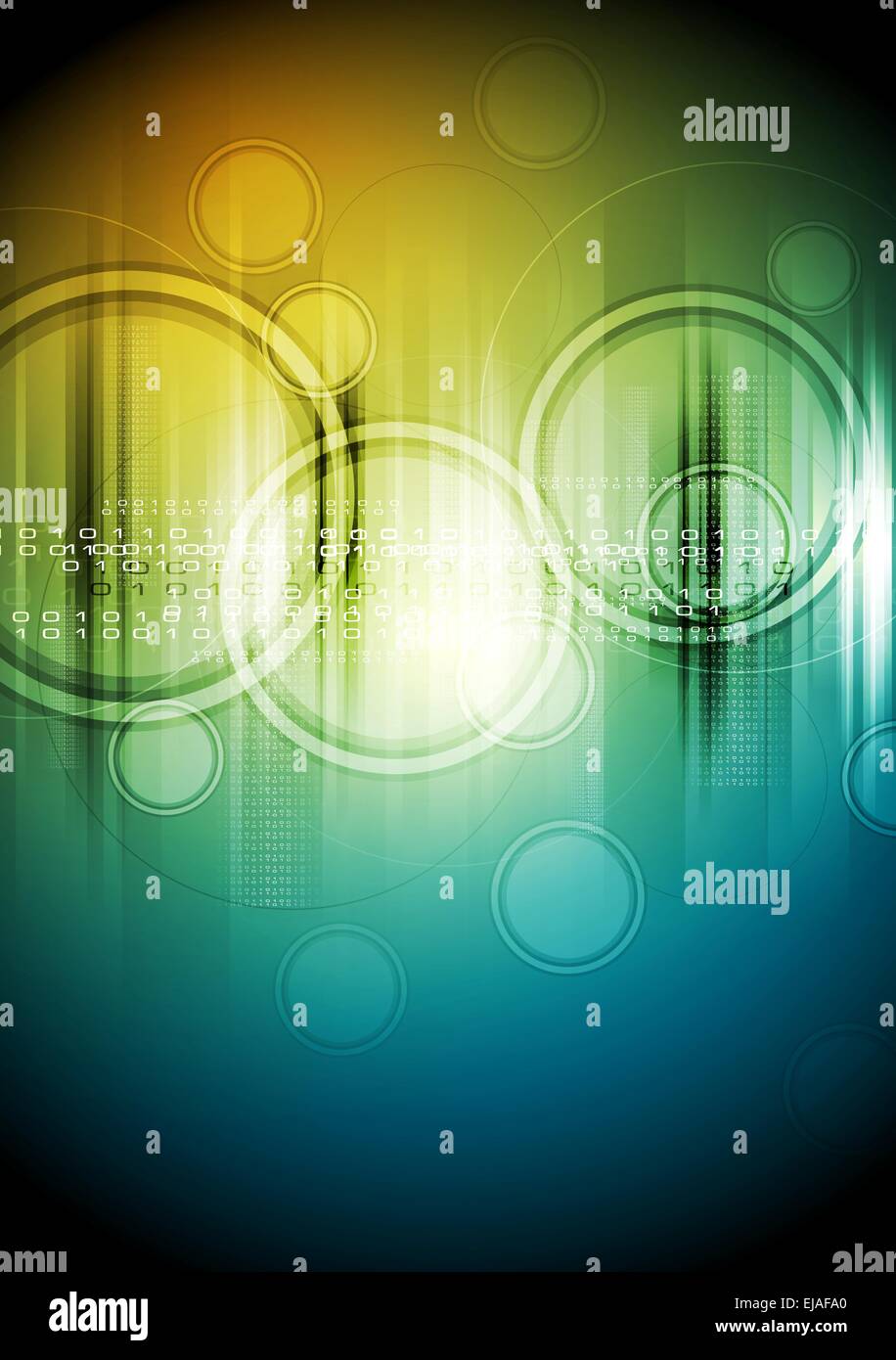 Abstract hi-tech background with circles Stock Photo - Alamy