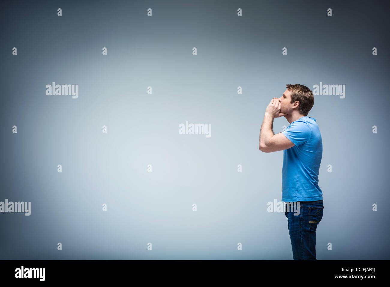 Man in studio Stock Photo - Alamy