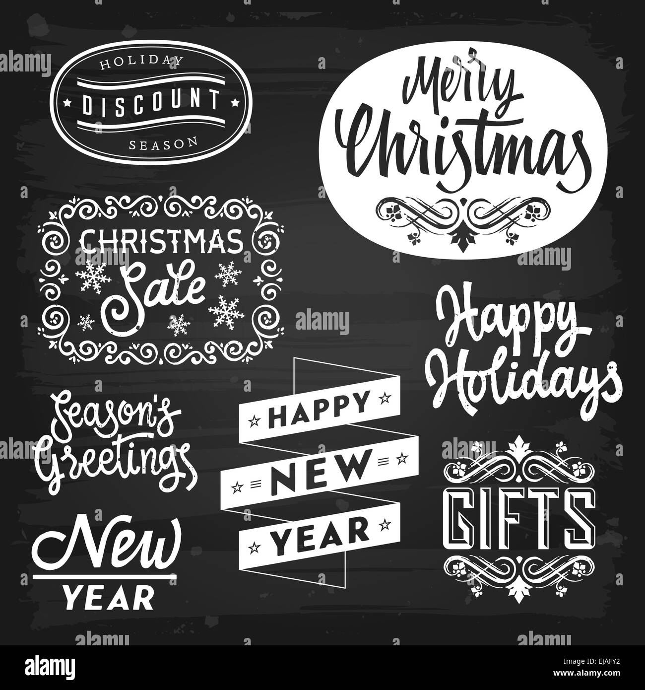 Xmas sale merry christmas Black and White Stock Photos & Images - Alamy