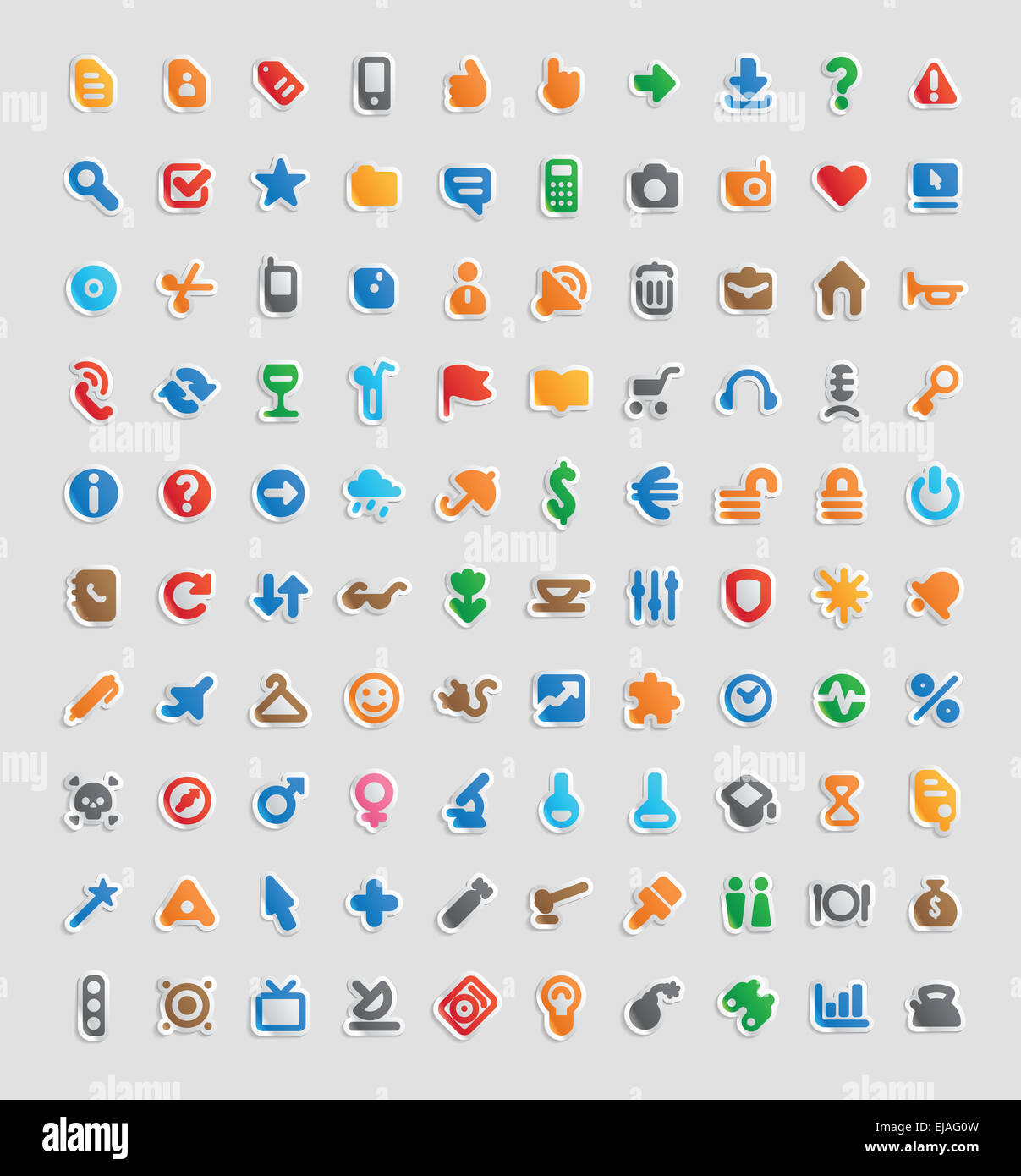 Occupation icons hi hi-res stock photography and images - Alamy