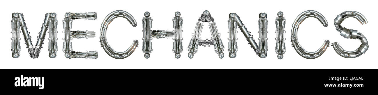 Mechanics, word concept technically Stock Photo - Alamy