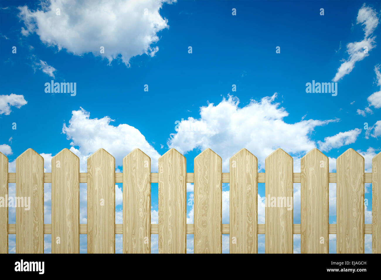 Blue picket fence background hi-res stock photography and images - Alamy