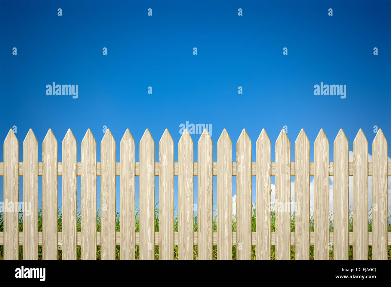 Blue picket fence background hi-res stock photography and images - Alamy