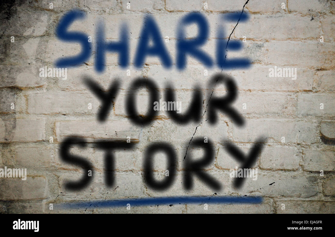 Share Your Story Concept Stock Photo - Alamy