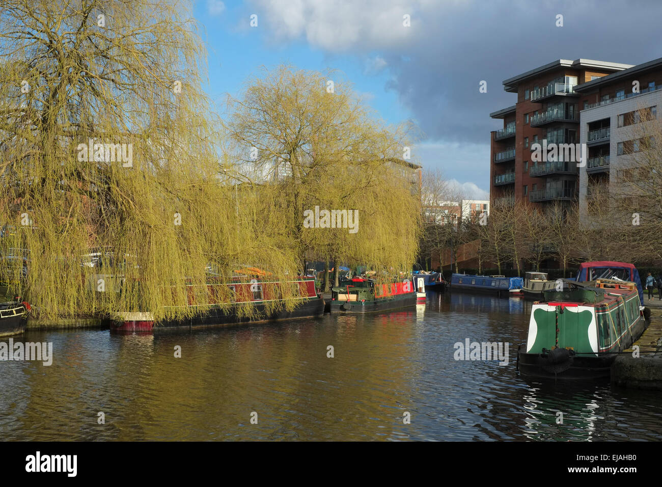 Manchester, England: The Castlefield Canal district of Manchester in ...