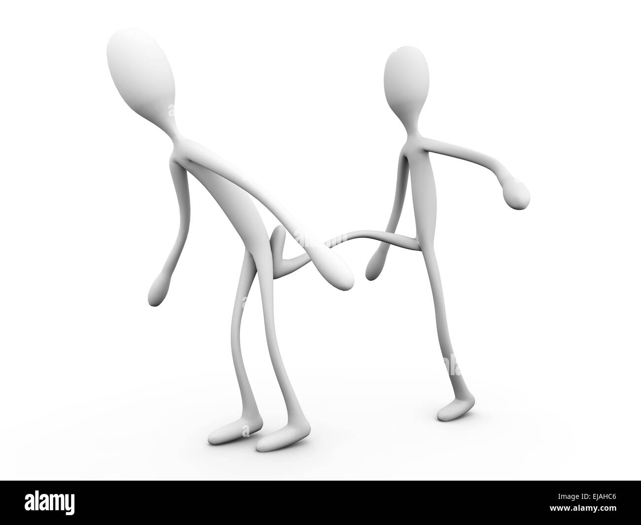 He kicked him Stock Photo - Alamy