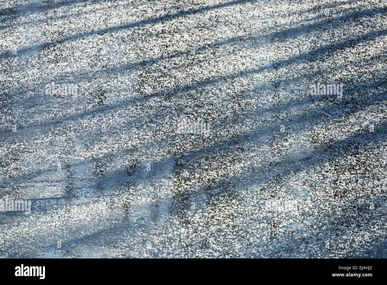 shadows on a frozen lake, Lapland, Sweden Stock Photo - Alamy