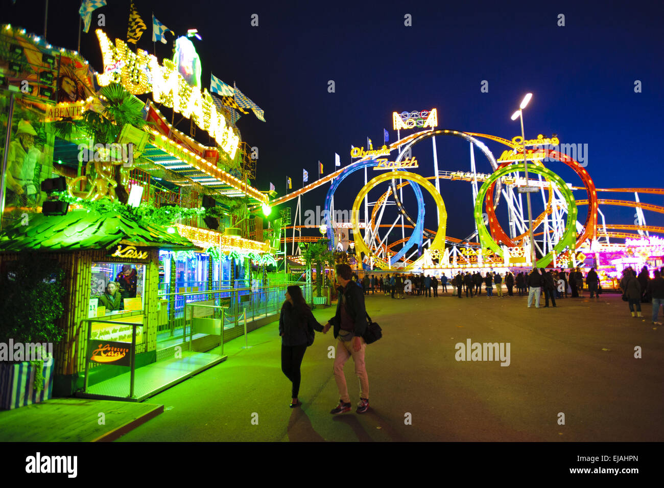 Oktoberfest night hi-res stock photography and images - Alamy