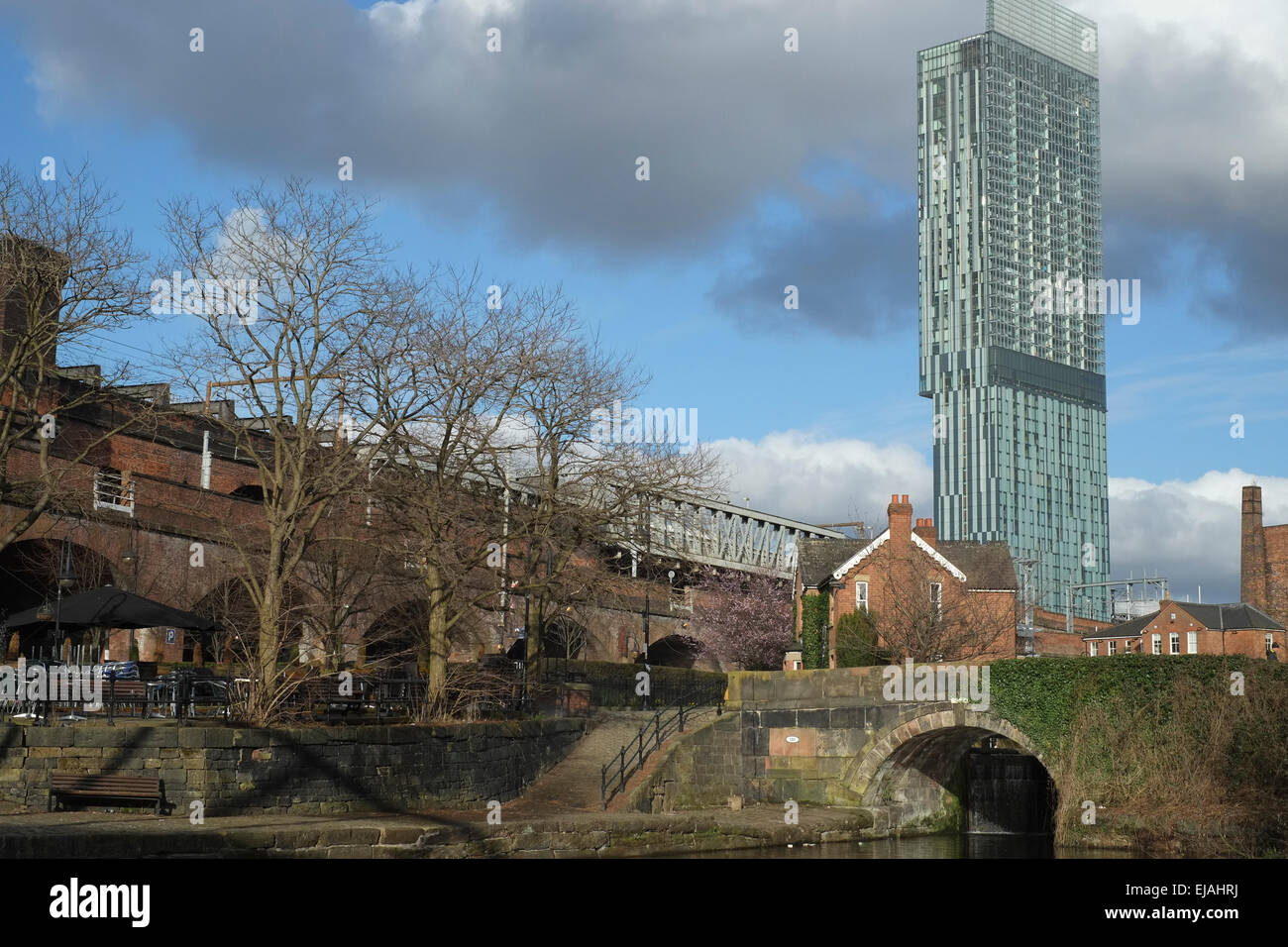 Manchester, England: The Hilton Hotel in Manchester seen here from the ...