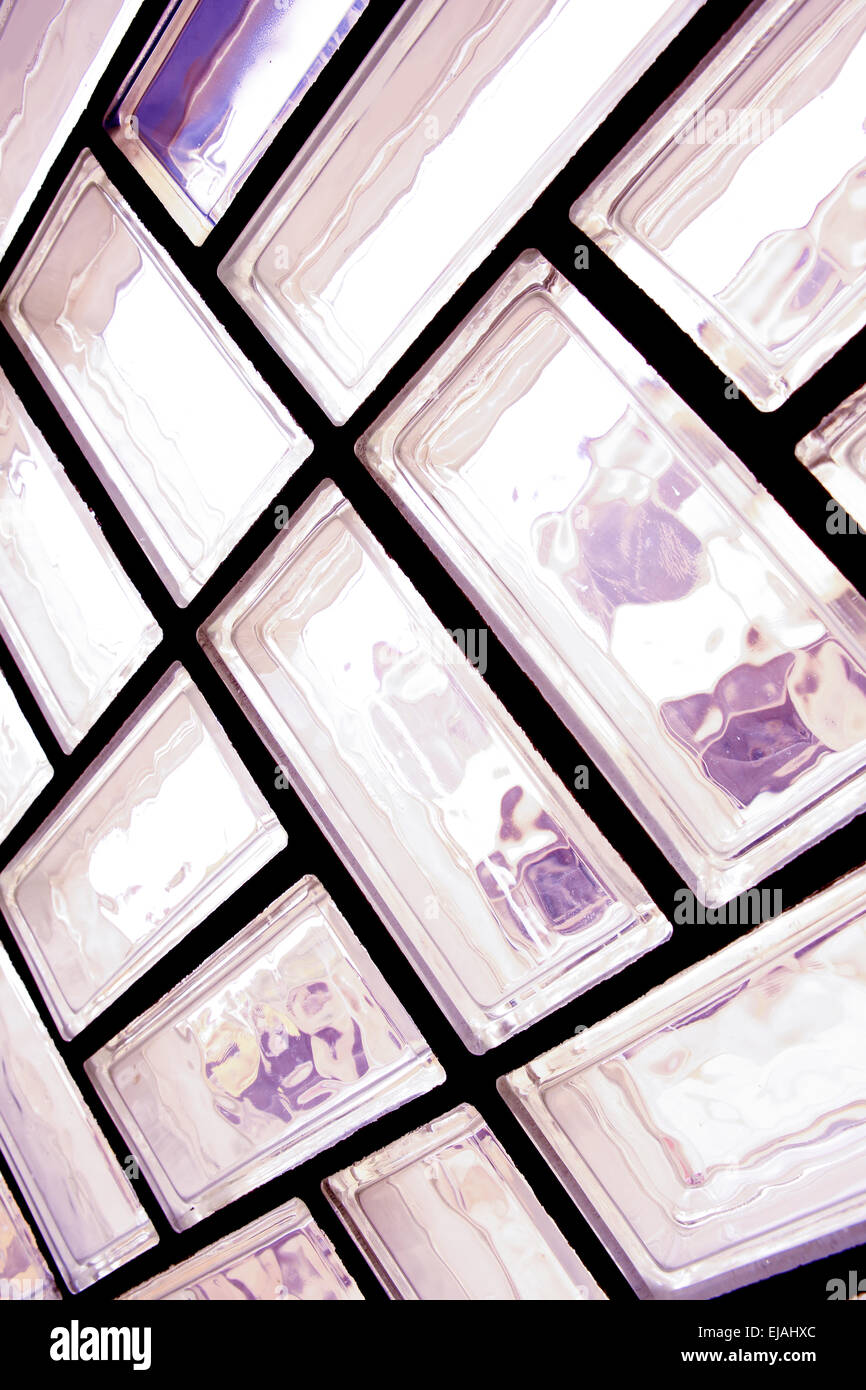 Glass brick wall Stock Photo - Alamy