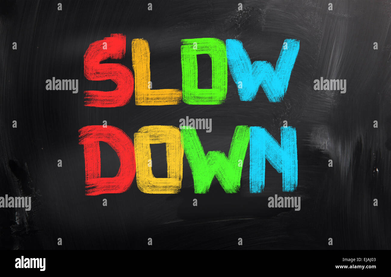 Slow Down Concept Stock Photo - Alamy