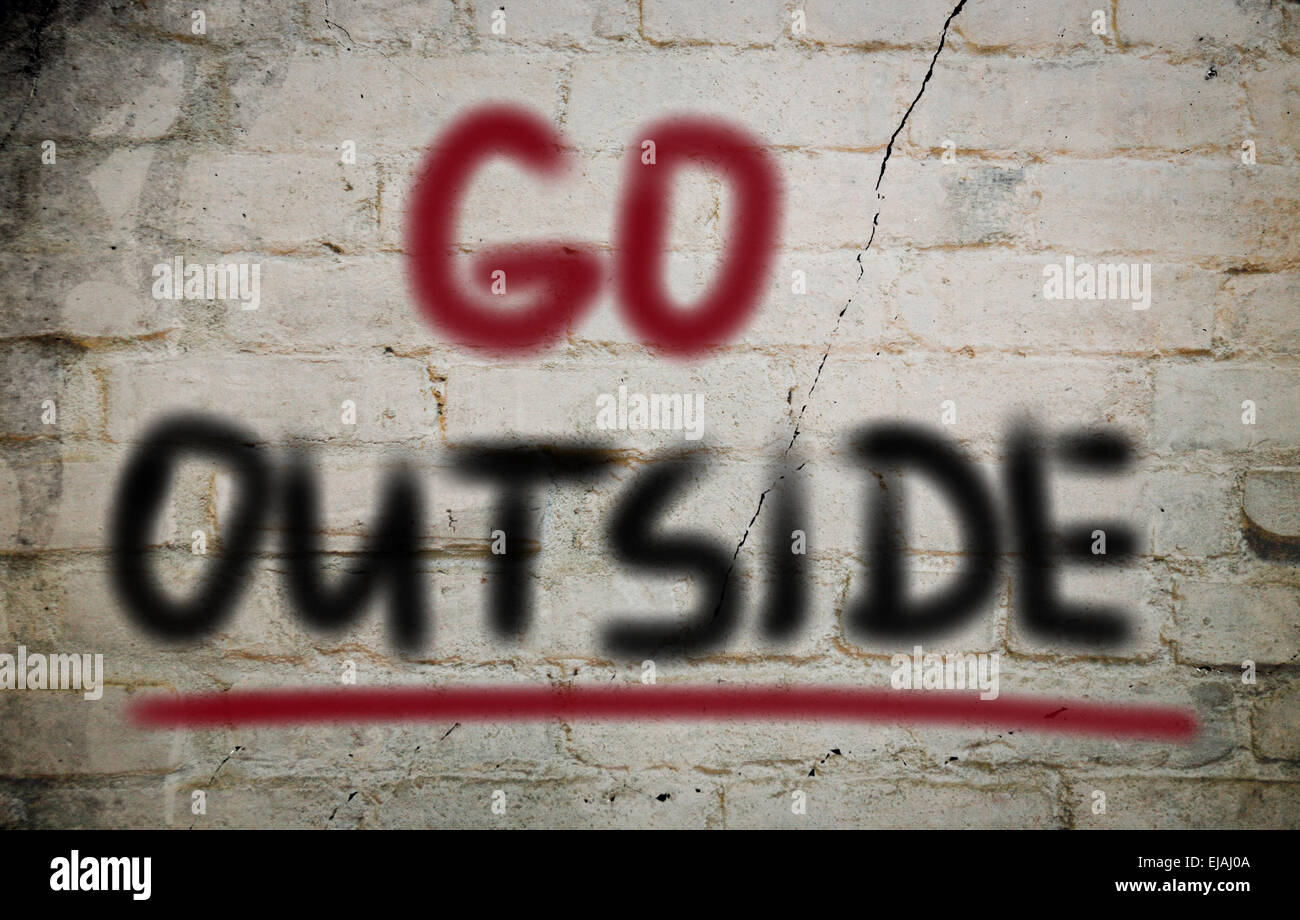 Go Outside Concept Stock Photo - Alamy