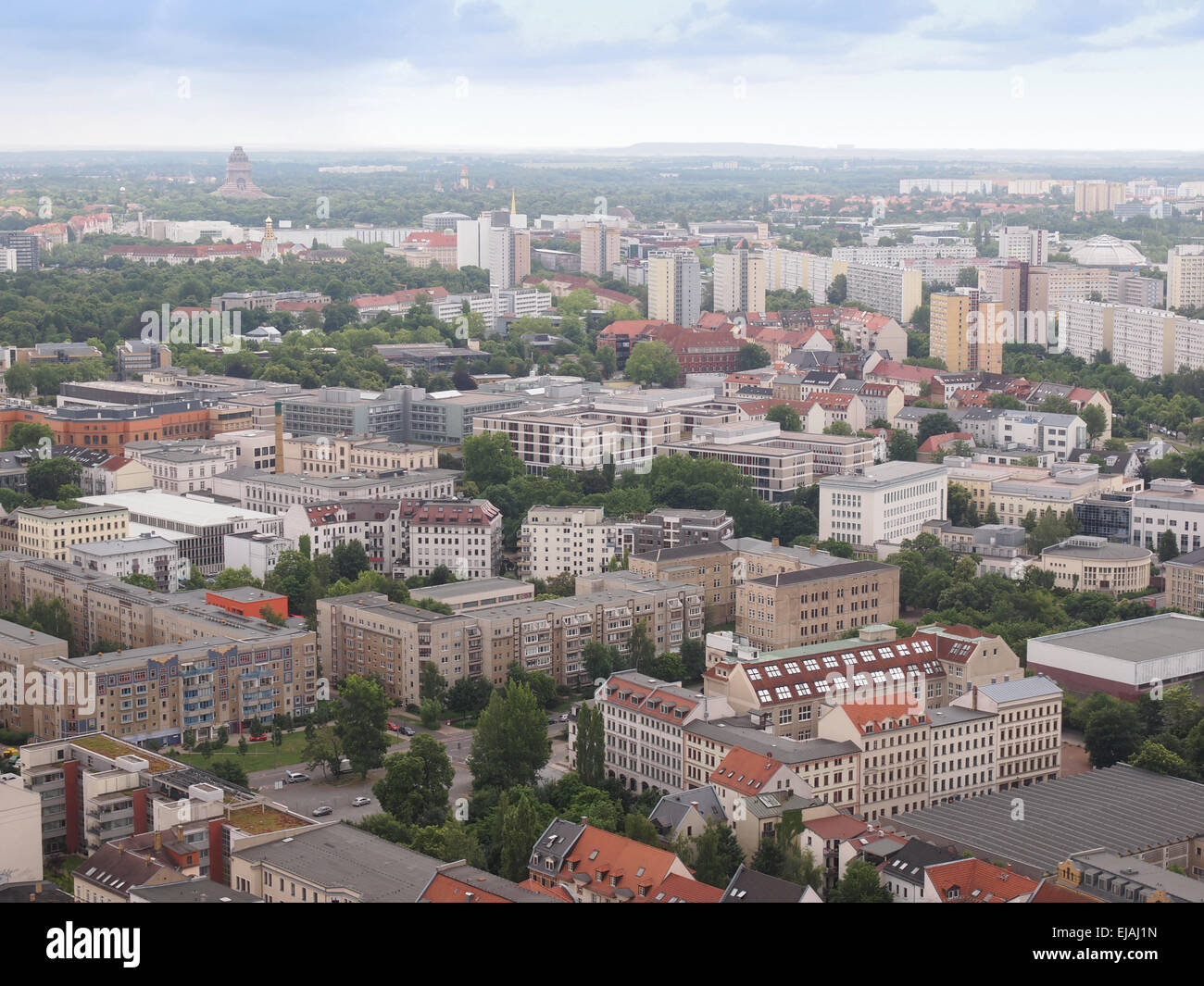 Leipzig aerial view Stock Photo - Alamy