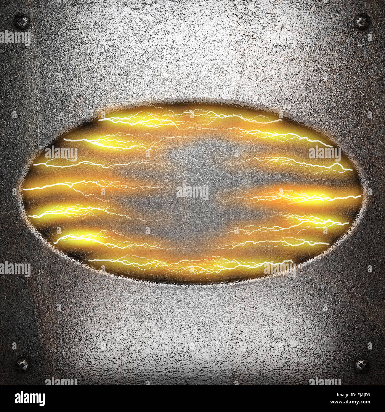 metal background with electric lightning Stock Photo - Alamy