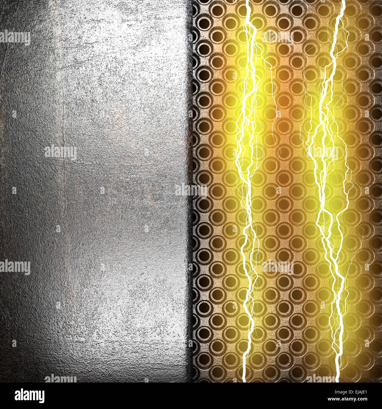 metal background with electric lightning Stock Photo - Alamy