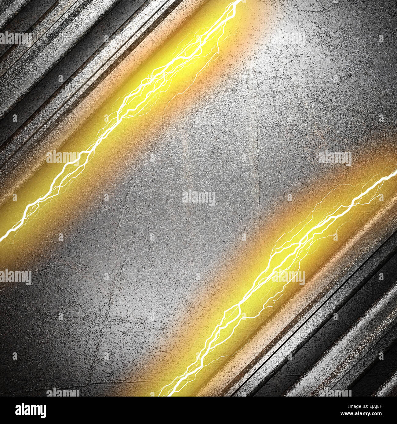 metal background with electric lightning Stock Photo - Alamy