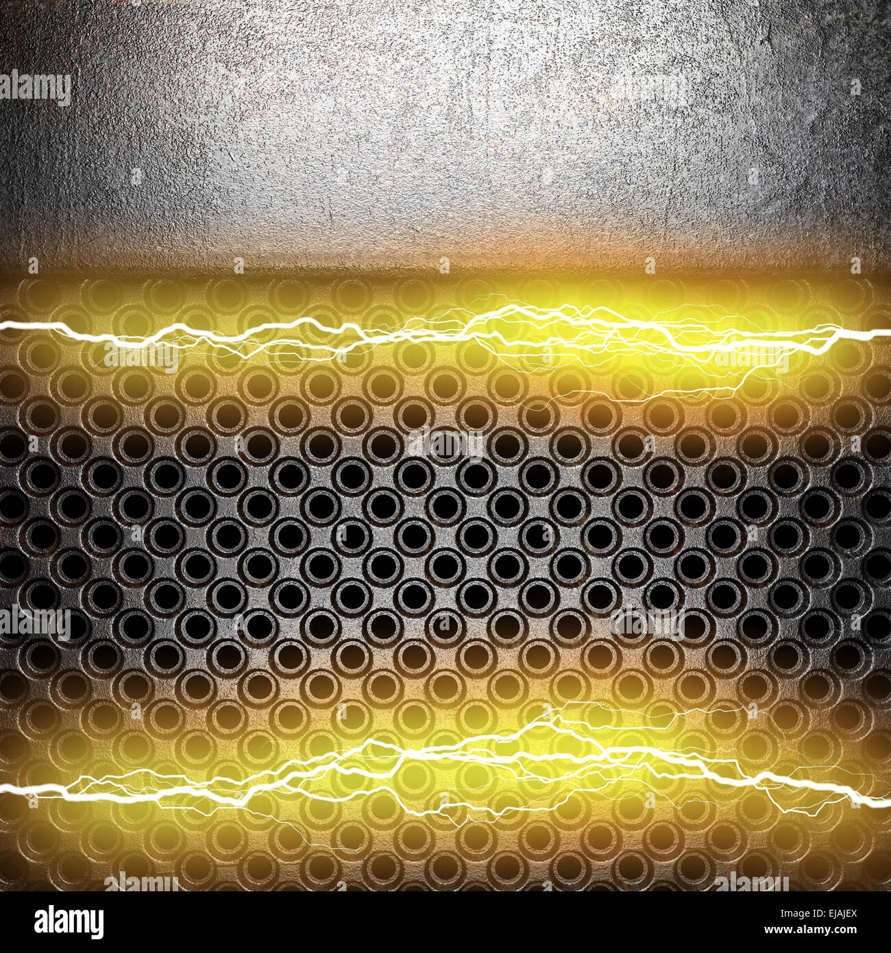 metal background with electric lightning Stock Photo - Alamy