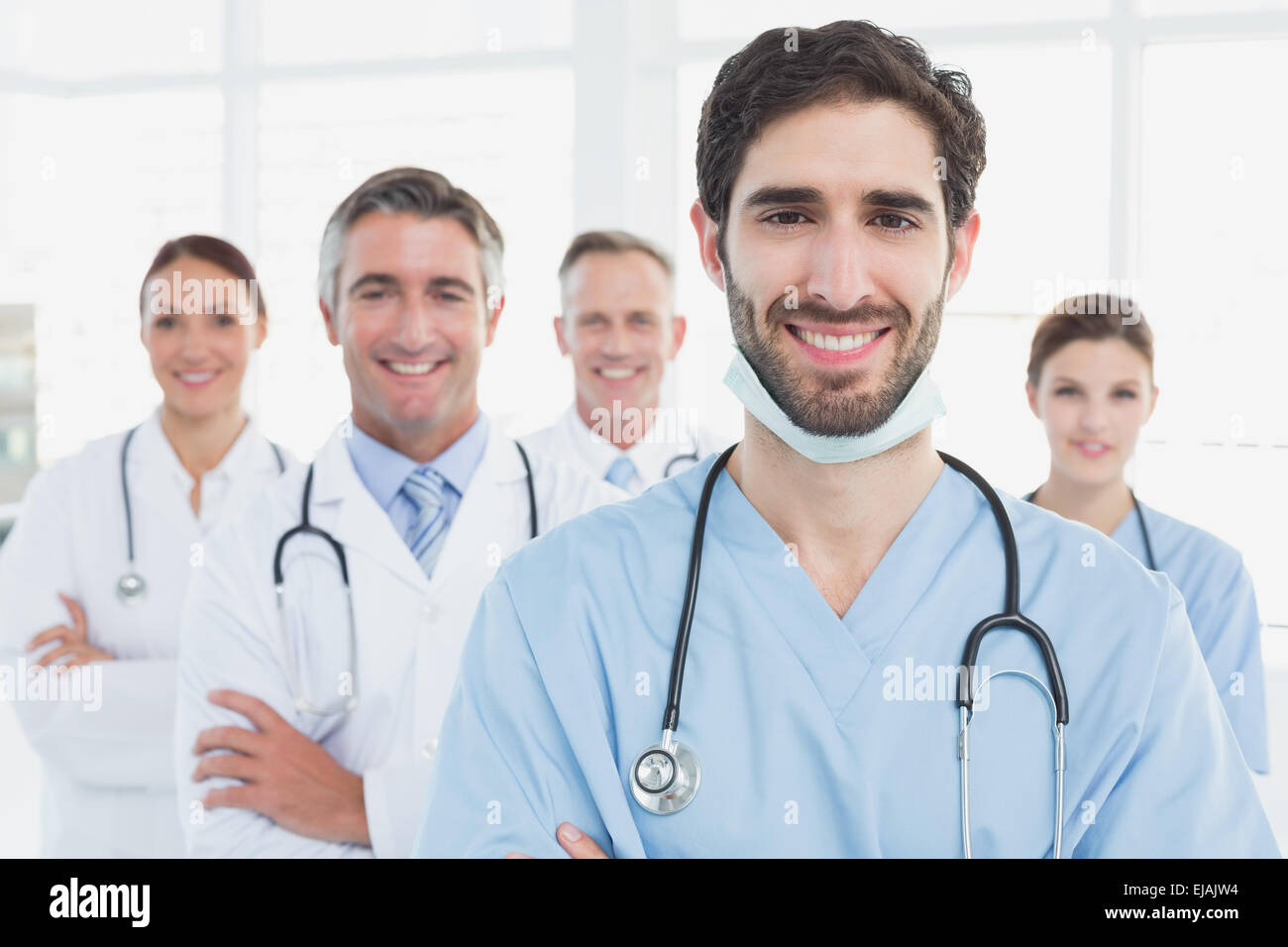 Female paramedic standing indoors hi-res stock photography and images ...