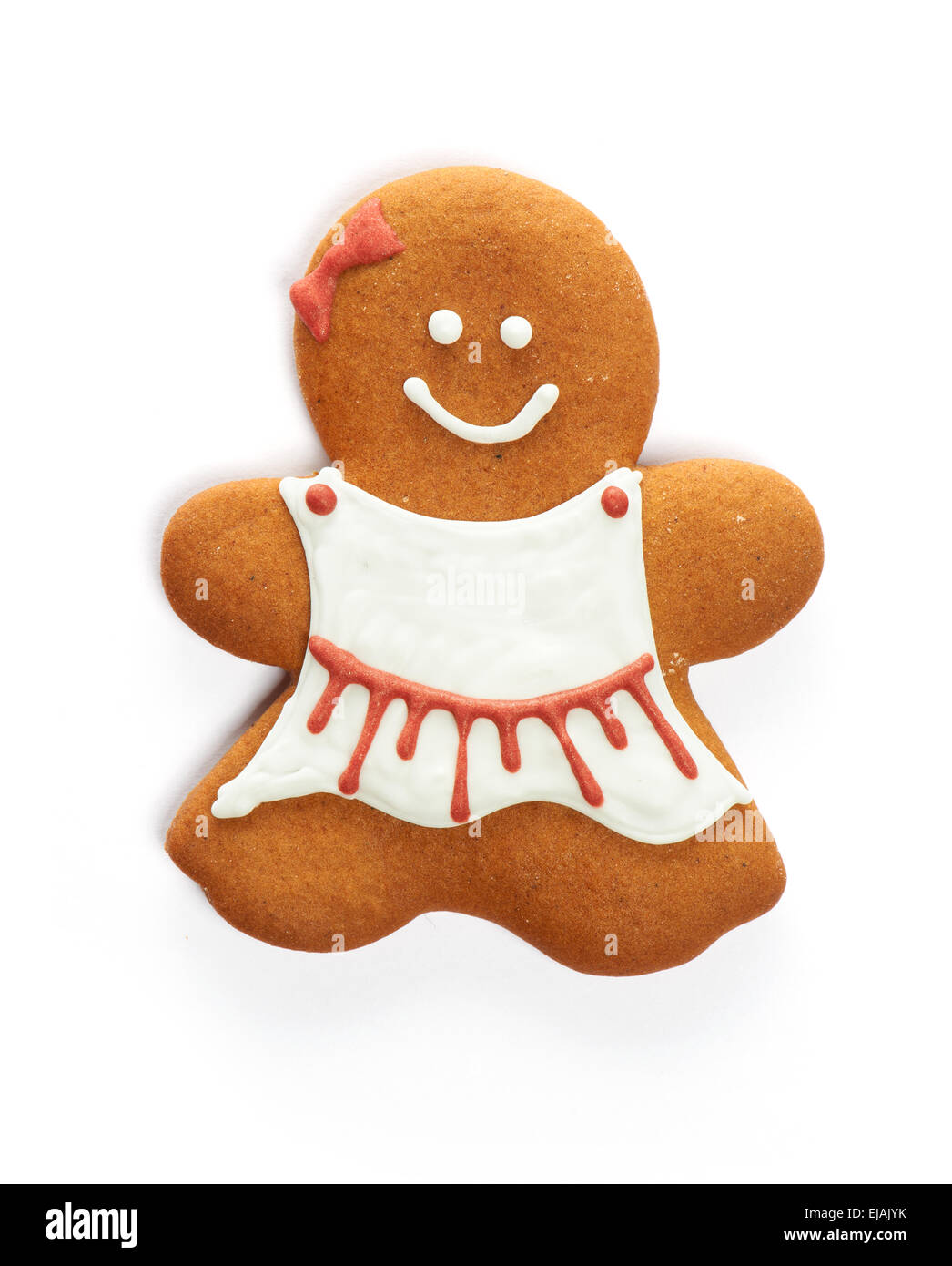 Christmas gingerbread girl cookie Stock Photo - Alamy