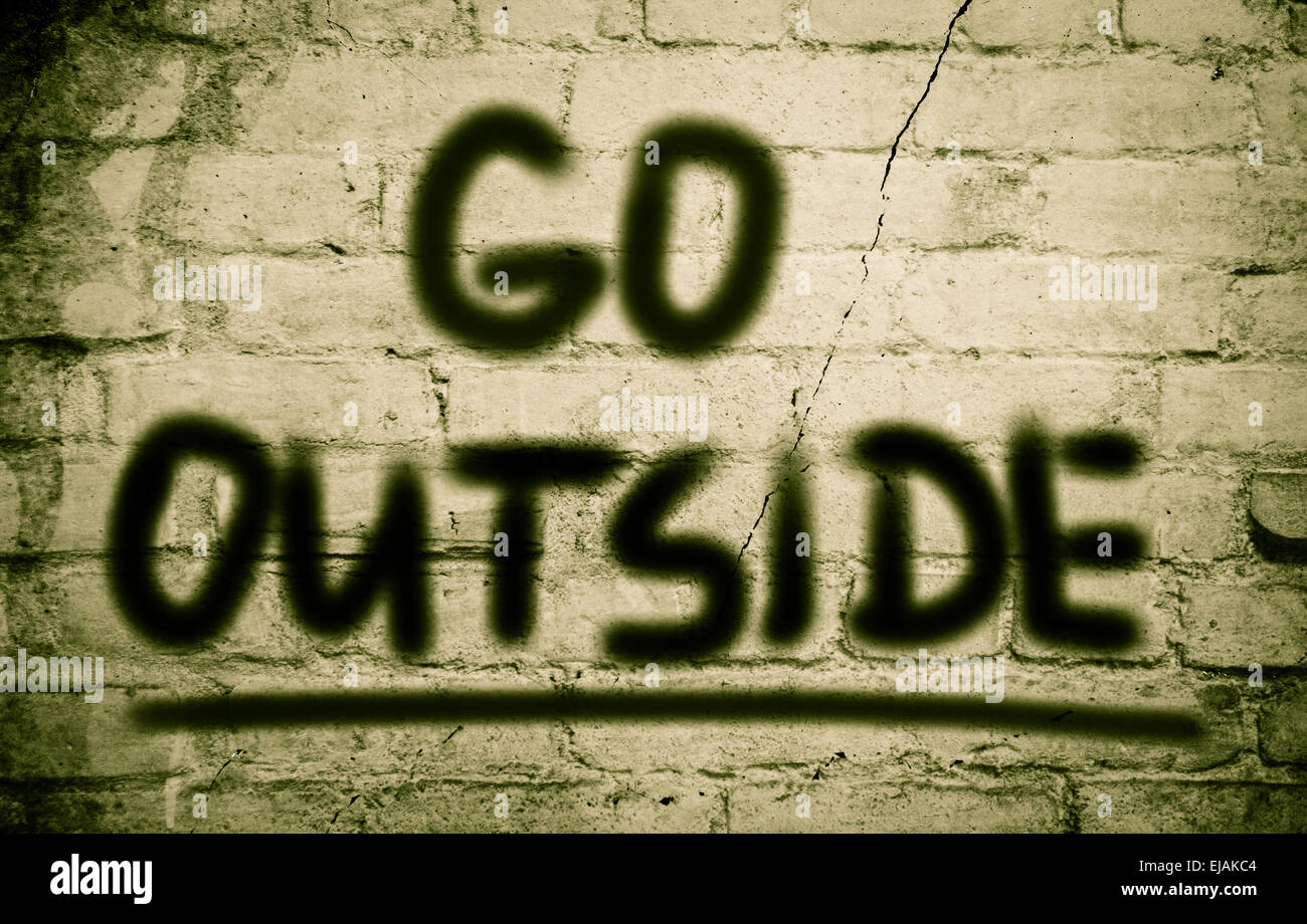 Go Outside Concept Stock Photo - Alamy