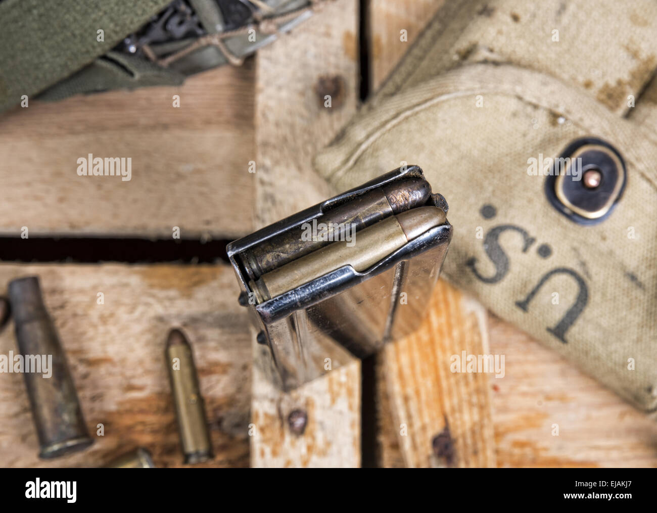 different U.S. military equipment of World War II Stock Photo - Alamy