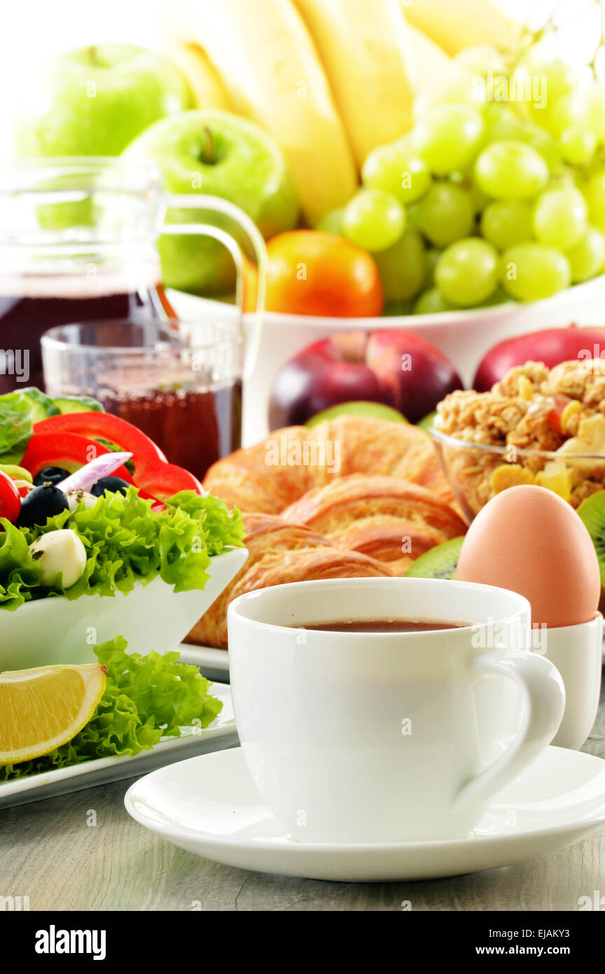 Breakfast with coffee Stock Photo - Alamy