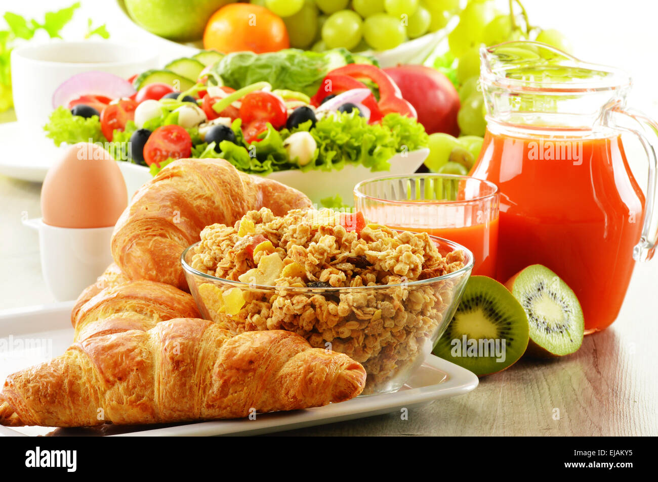 Breakfast with coffee Stock Photo - Alamy