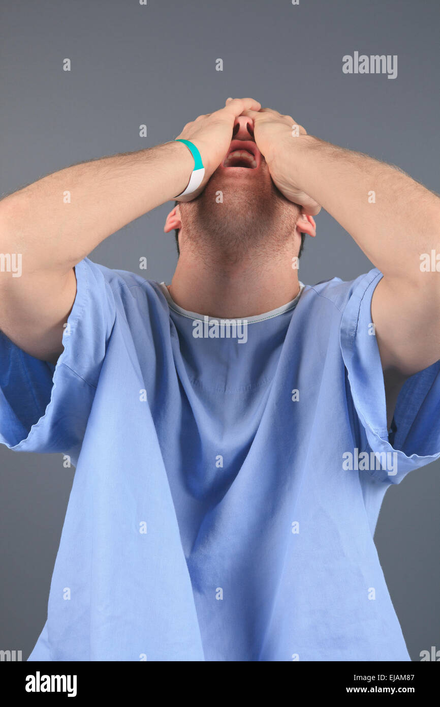 Portrait of a psycho person Stock Photo - Alamy