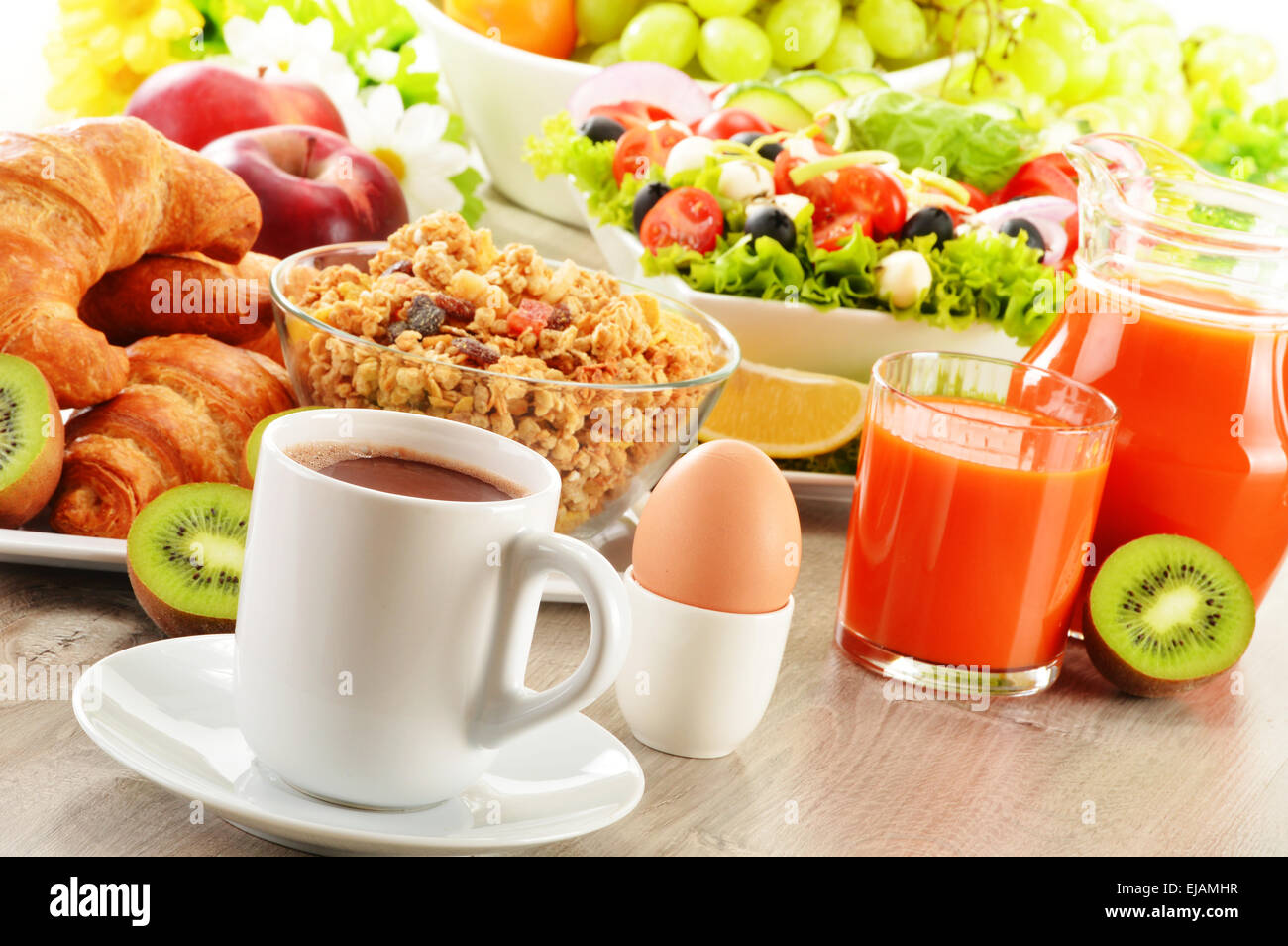 Breakfast with coffee Stock Photo - Alamy