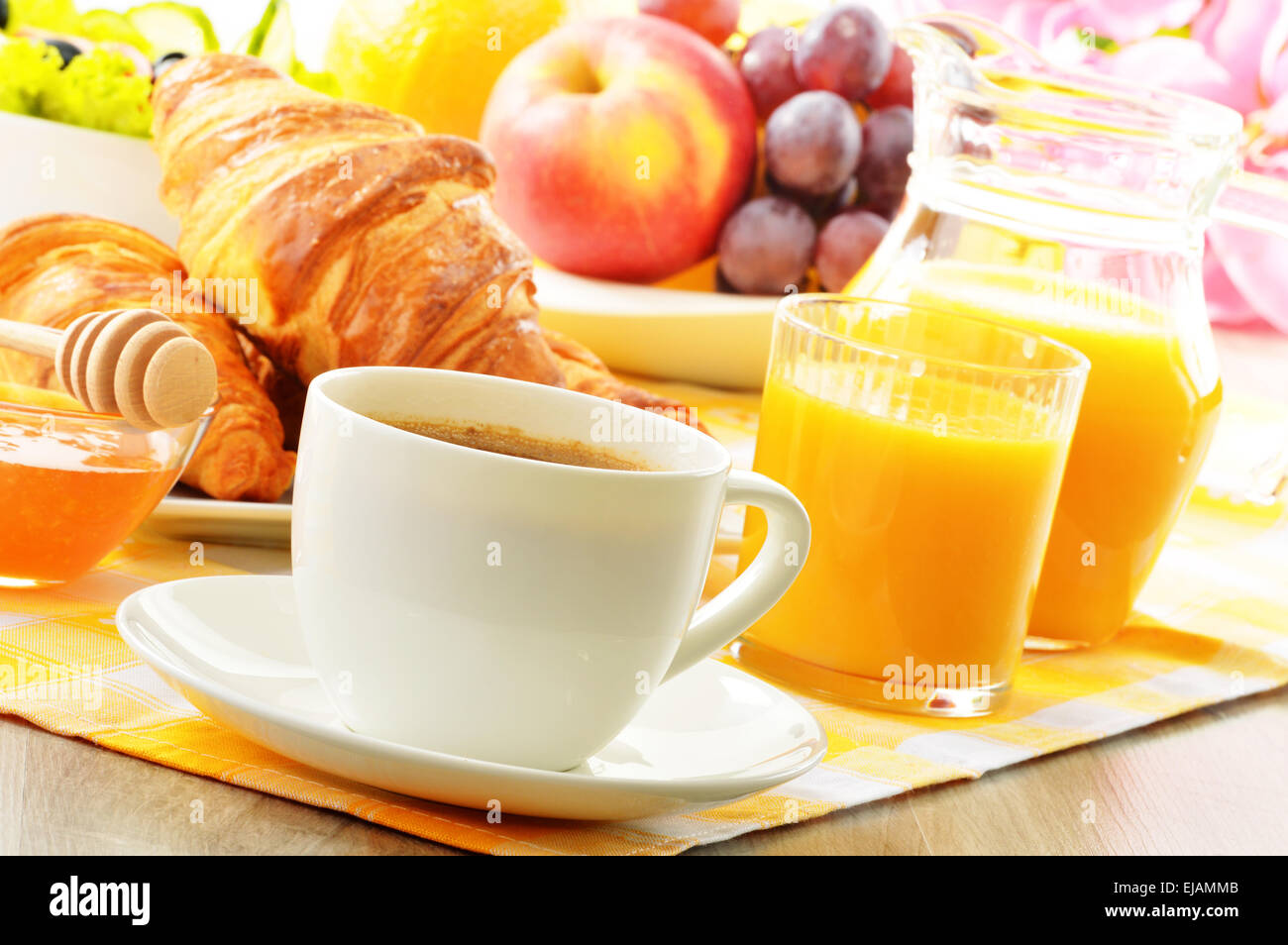 Breakfast with coffee Stock Photo - Alamy