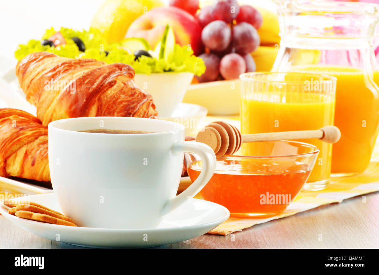 Breakfast with coffee Stock Photo - Alamy
