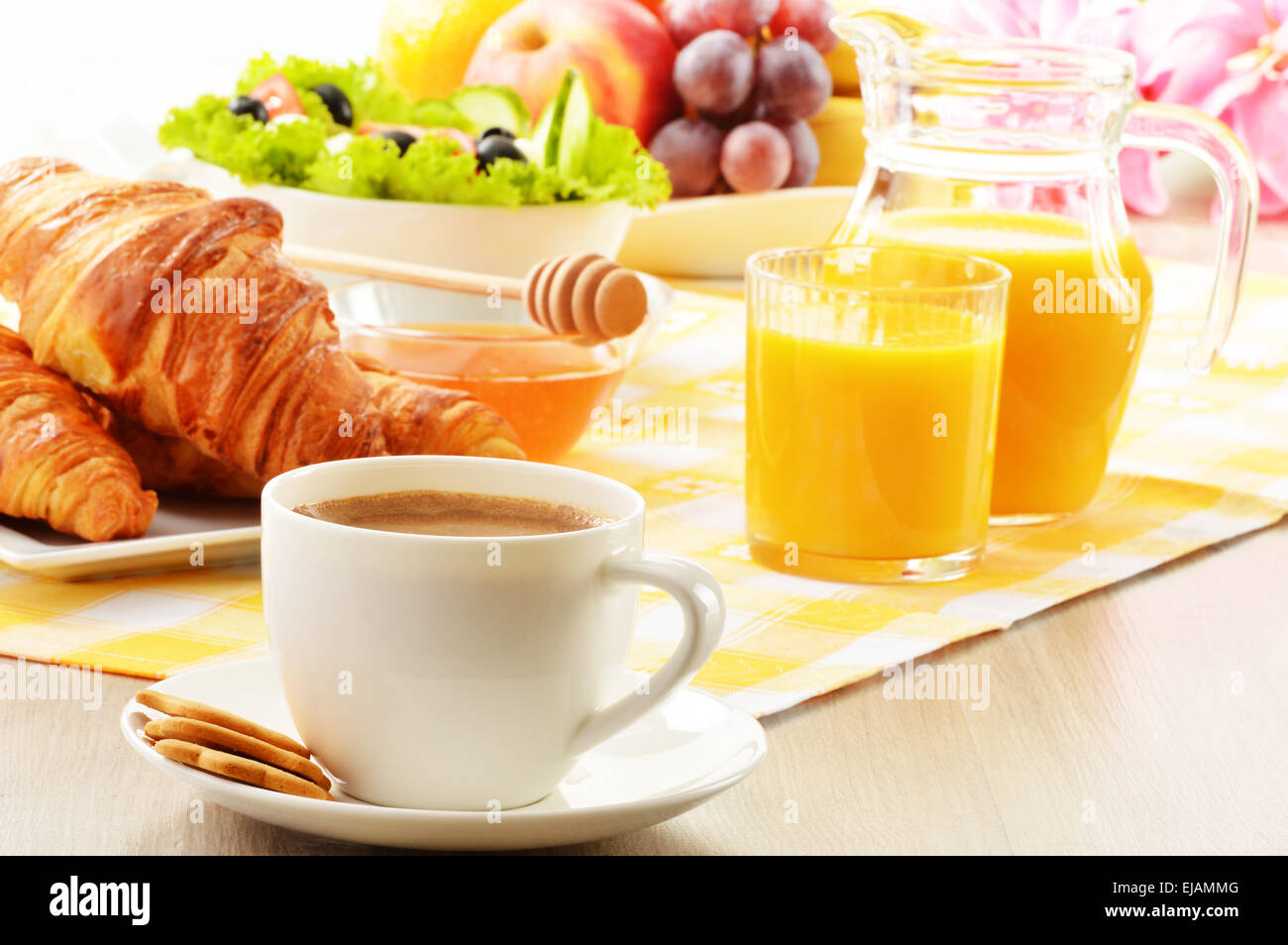 Breakfast with coffee Stock Photo - Alamy