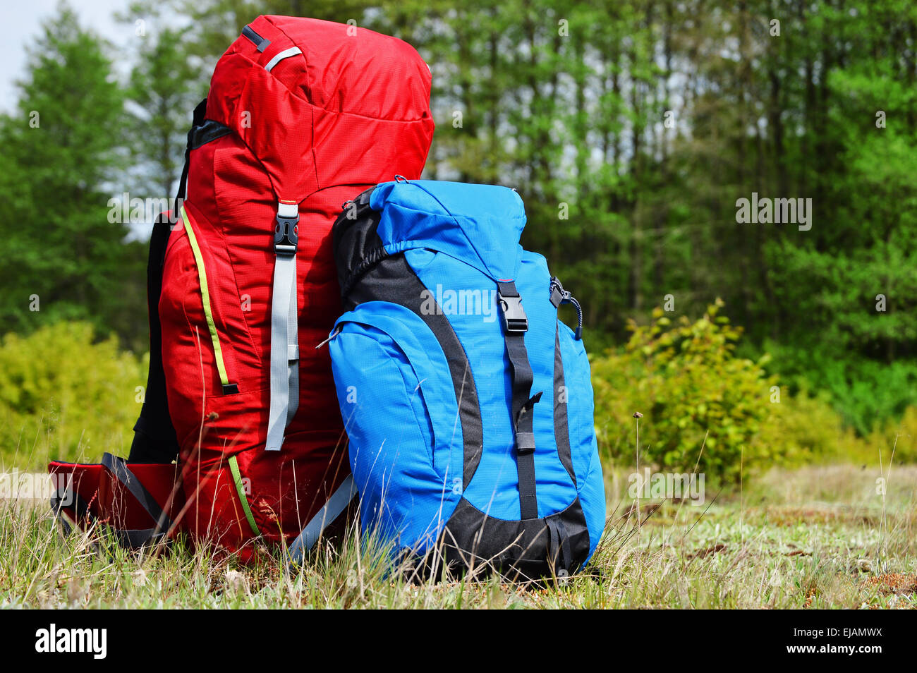 Two backpacks and nobody hi-res stock photography and images - Alamy