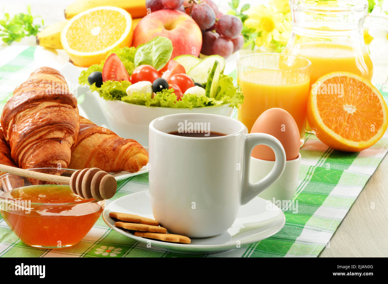 Breakfast with coffee Stock Photo - Alamy