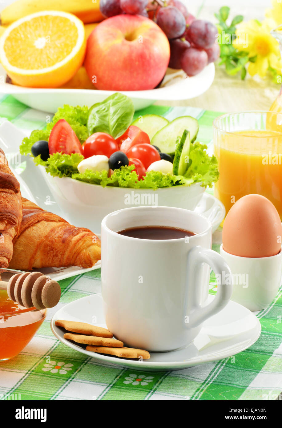 Breakfast with coffee Stock Photo - Alamy