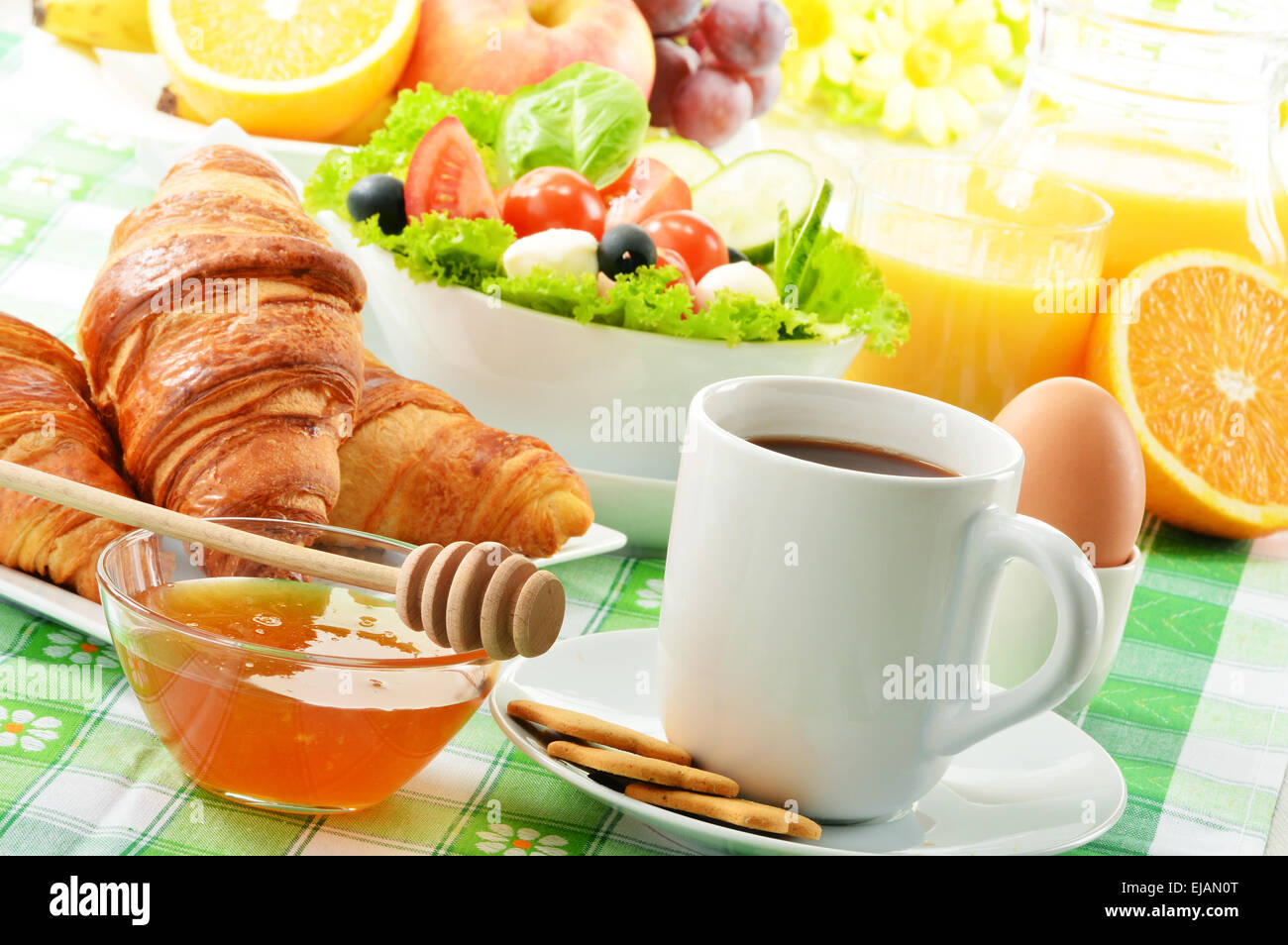 Breakfast with coffee Stock Photo - Alamy