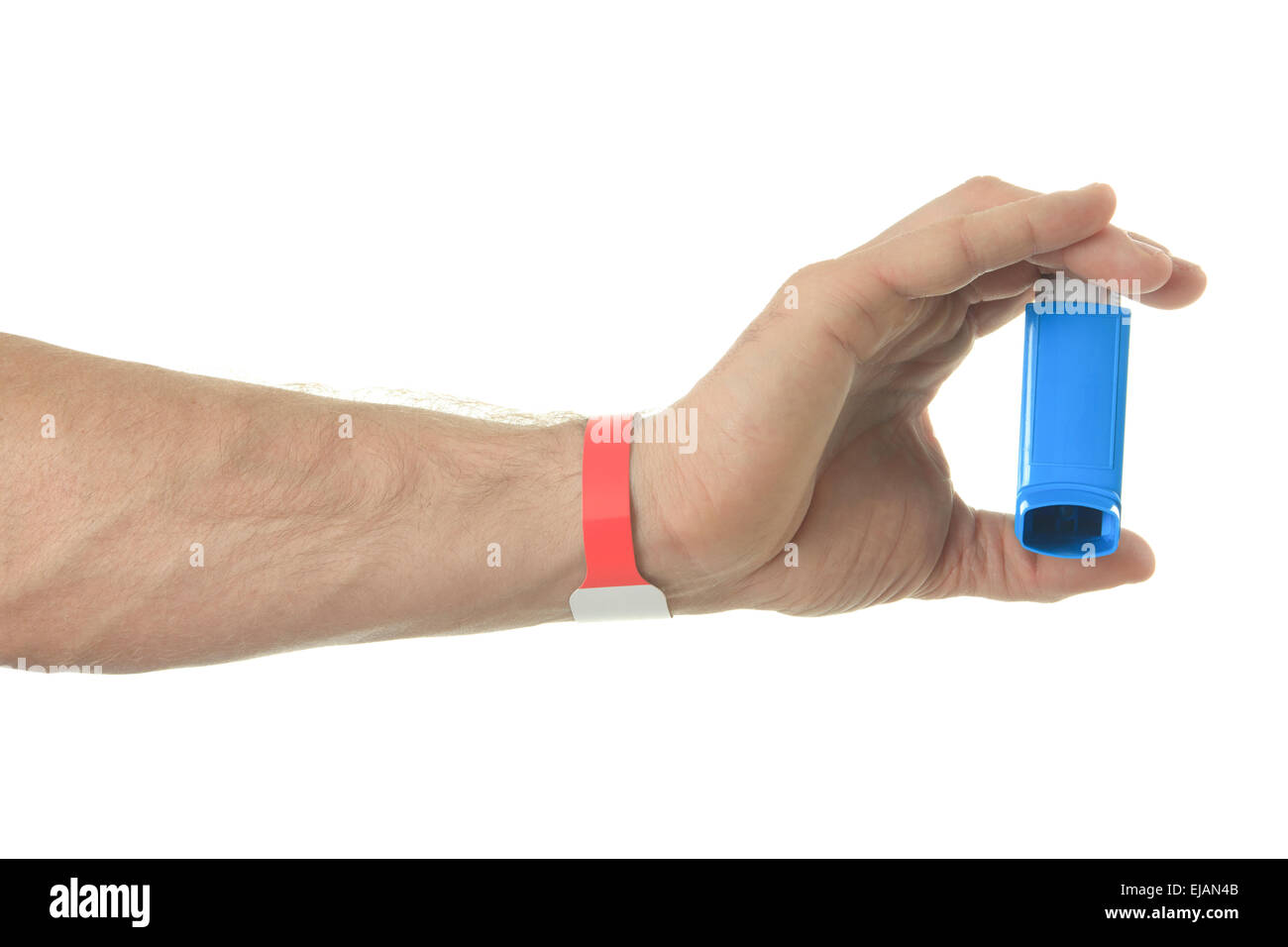 hand using an asthma inhalator Stock Photo - Alamy