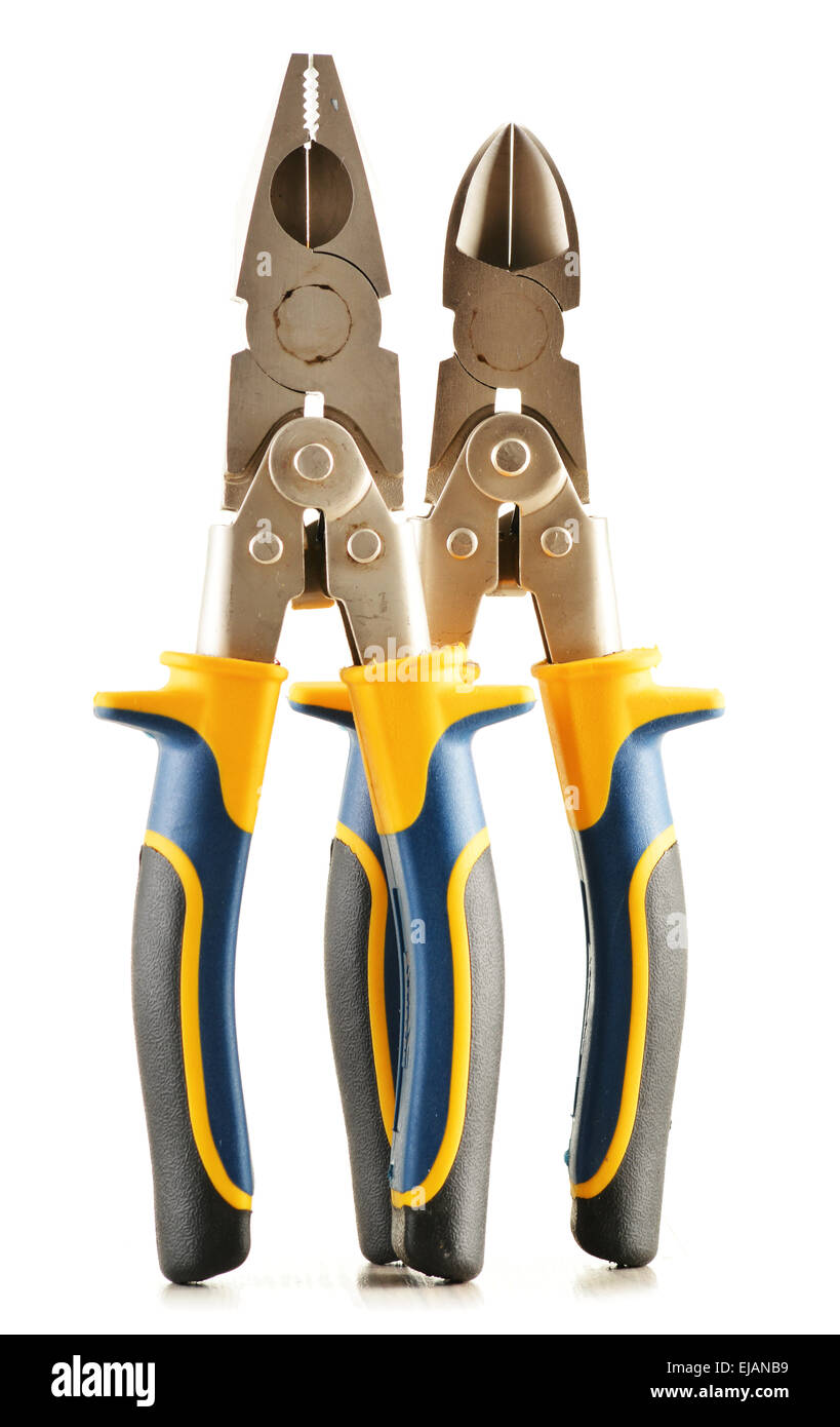 Tools isolated on white background Stock Photo - Alamy