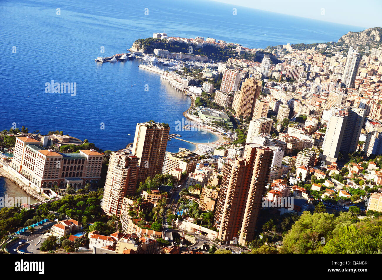 View of the city of Monaco. French Riviera Stock Photo - Alamy