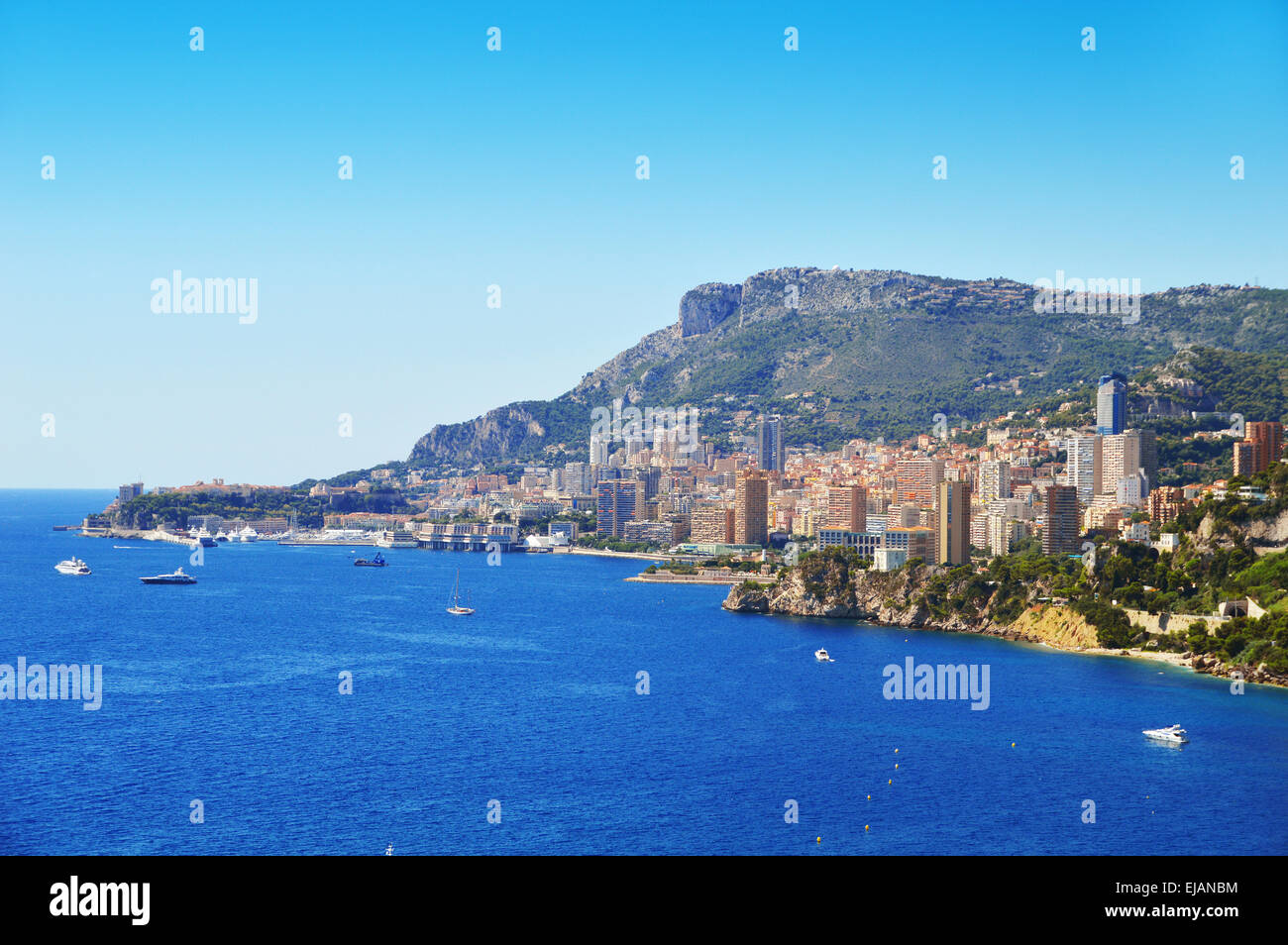 View of the city of Monaco. French Riviera Stock Photo - Alamy