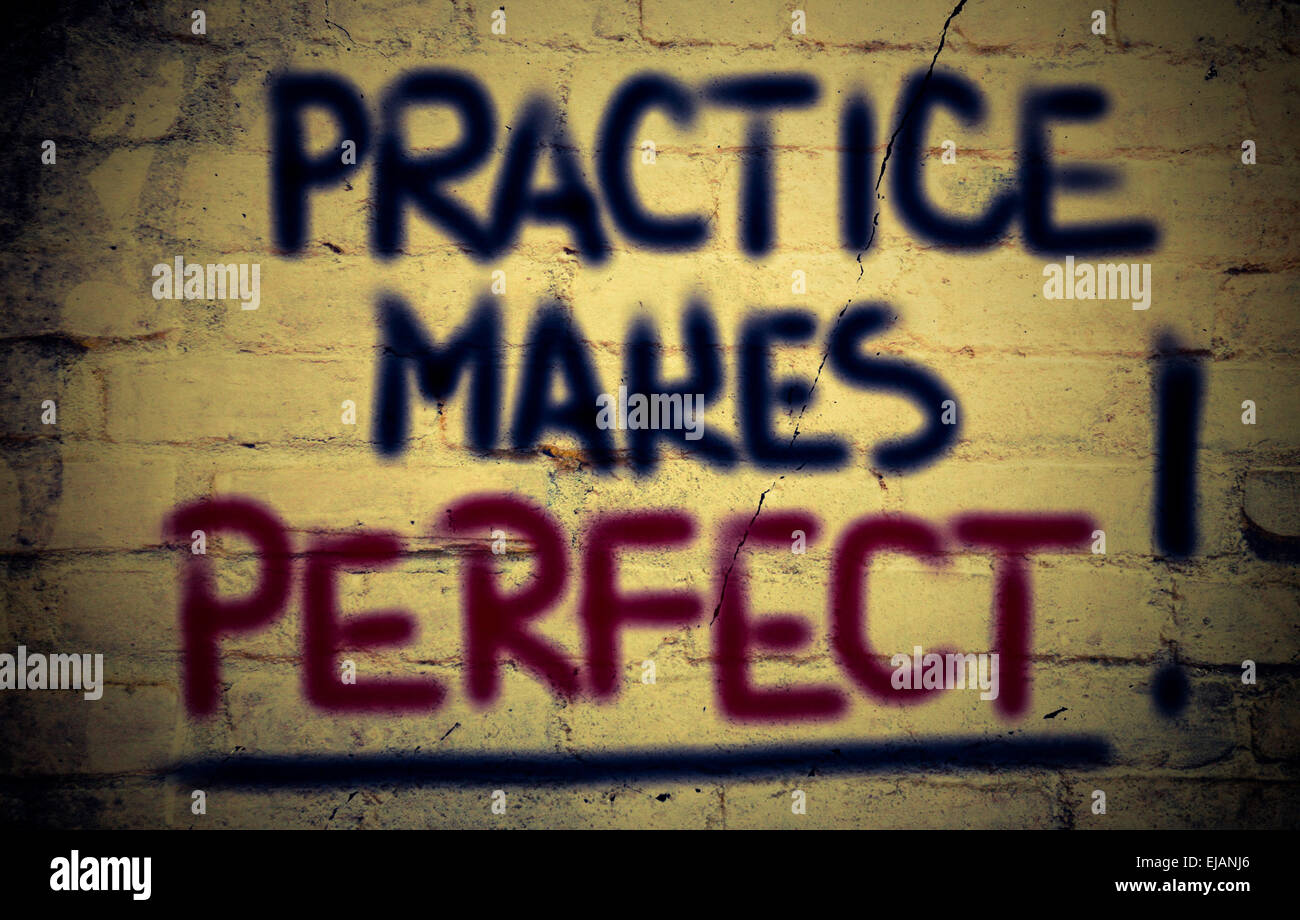 Practice Makes Perfect Concept Stock Photo - Alamy