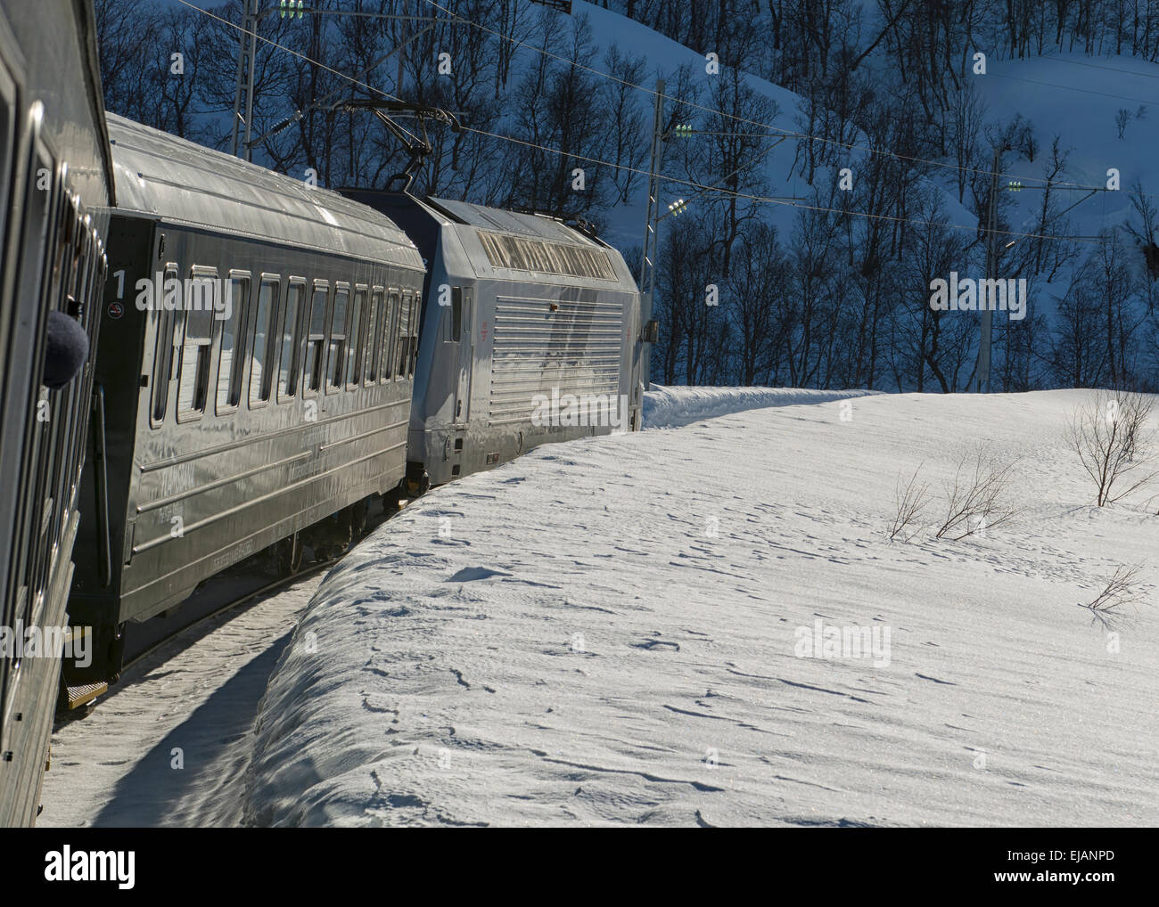 Train Route from Flam to Myrdal, Norway Stock Photo - Alamy