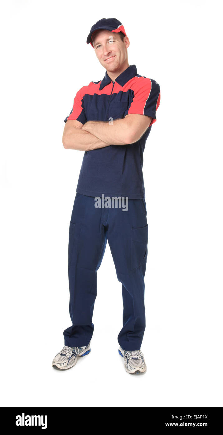 Job postal delivery person Cut Out Stock Images & Pictures - Alamy
