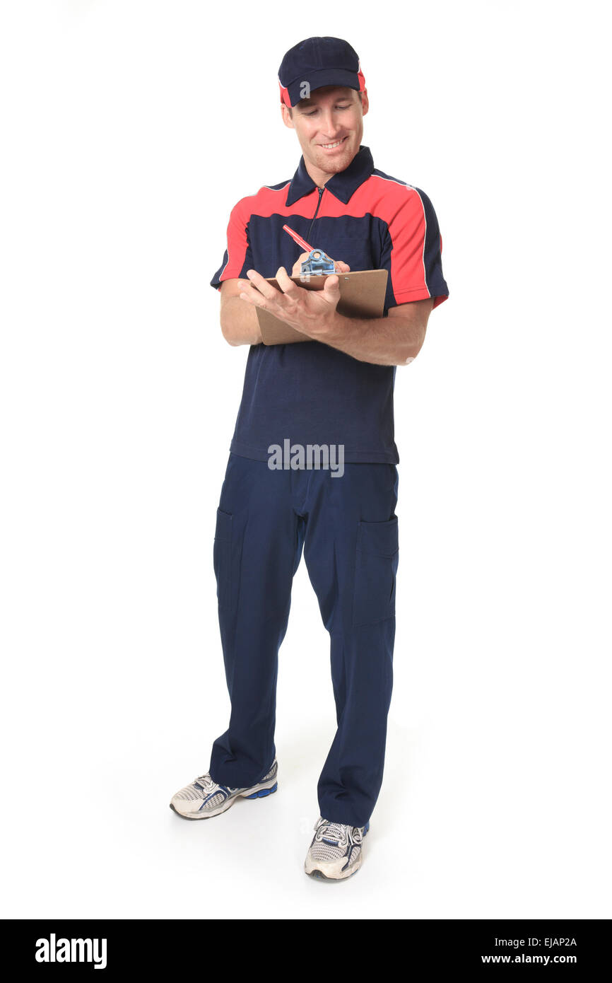 Delivery person Cut Out Stock Images & Pictures - Alamy